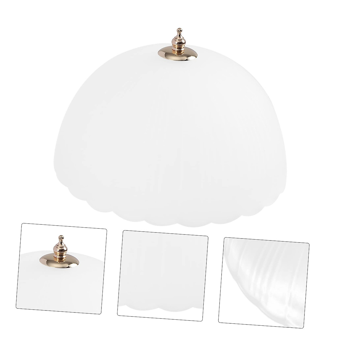 KONTONTY Stylish Lamp Cover for Modern Homes Frosted Glass Shade for Table and Ceiling Lamps Elegant Replacement for Damaged Lampshades