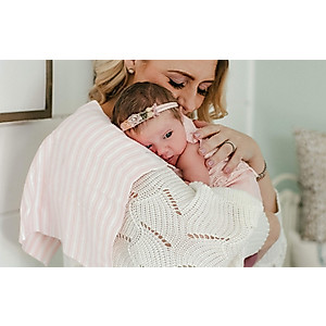 Burts Bees Baby Infant Burp Cloths, 100% Organic Cotton Extra Absorbent Soft Fabric Drool Cloths, 5-Pack Newborn Must-Have Essential Large Burping Cloths, One Size 17 x 11.75 Inches