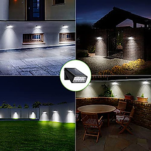 GUYULUX Solar Lights Outdoor with Lights Reflector&2 Lighting Modes, Solar Security Spot Lights 90° Adjustable, IP65 Waterproof Solar Powered Wall Lights for Garden/Patio/Yard/Deck/Pool Area, 8-Pack