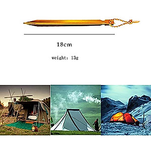 10Pcs 18cm Outdoor Triangle Nail Aluminum Alloy Awning Pegs Tent Stake Nail
