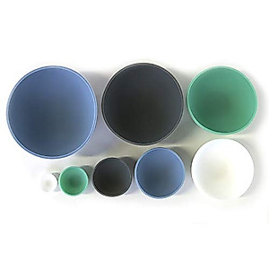 SMALL 8 Piece SOFT & FLEXIBLE Silicone Bowl Set in Graduated Sizes for use with our cutter sets for flower forming or General Kitchen Use, Ingredient, Pinch, Sauce, Flower Forming