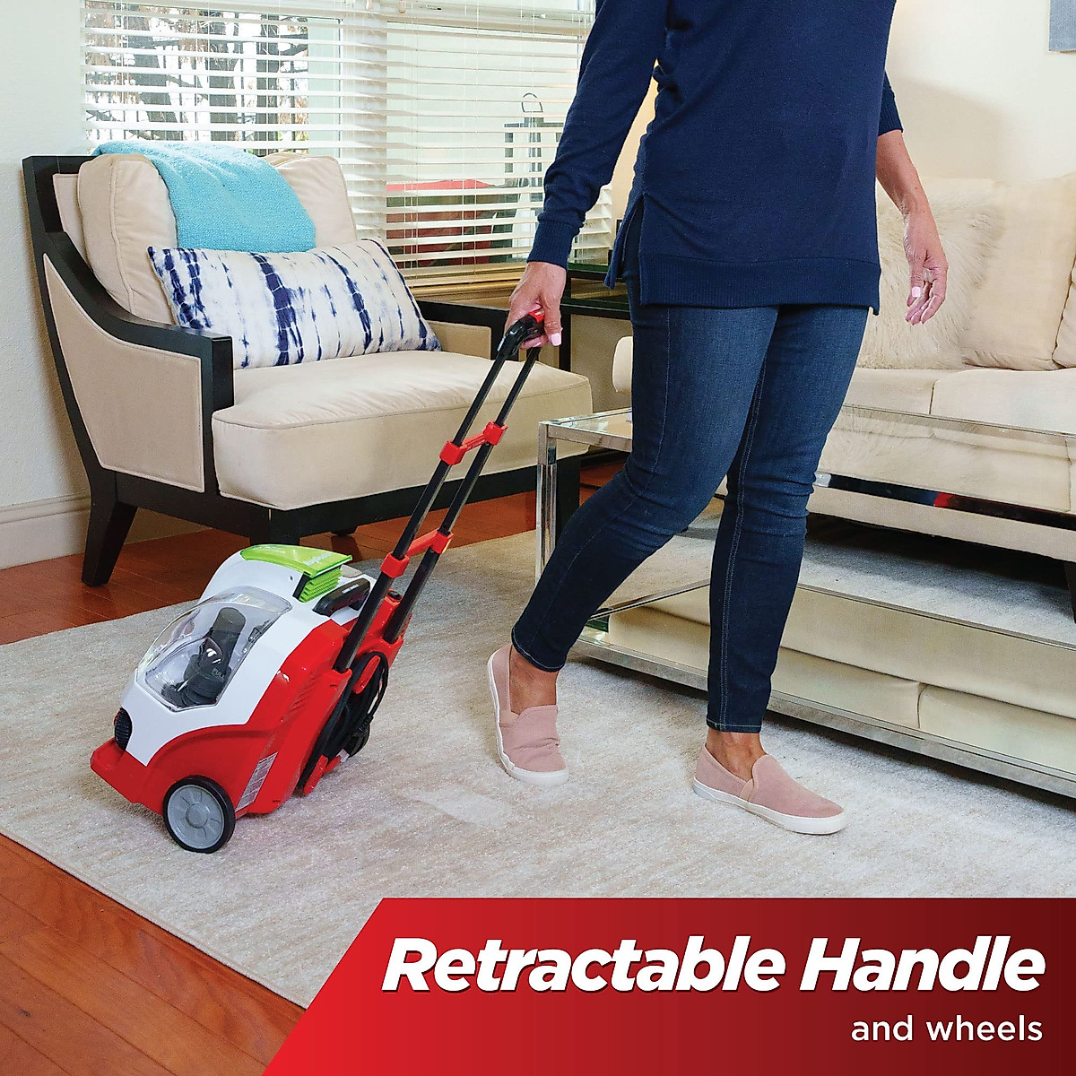 Rug Doctor Pet Portable Spot Cleaner, 2X Suction Power, Lightweight Dual Action Pet Tool, Pro-Grade Power Removes Stains & Odors from Rugs, Carpets And Upholstery