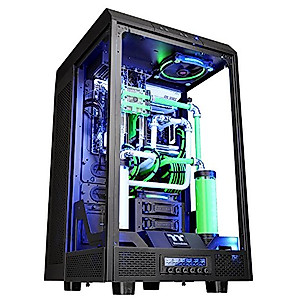 Thermaltake Tower 900 Black Edition Tempered Glass Fully Modular E-ATX Vertical Super Tower Computer Chassis CA-1H1-00F1WN-00