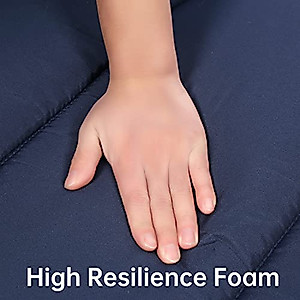 Maphissus Navy Blue Outdoor Chaise Lounge Folding Cushion,Water-Resistant Adjustable Pool Lounge Chair Cushion,72"X21"X2" Patio Reclining Sun Lounger Cushions