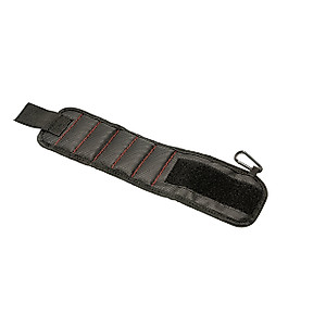 Magnetic Wristband with 10 Powerful Magnets and Carabiner – Tool Holder–Ideal Tool Gift for Men DIY Handyman Men/Women