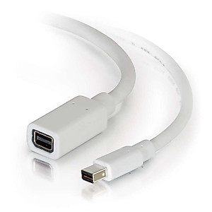 C2G Mini Display Port Cable, Long Extension Cable, Male to Female, White, 10 Feet (3.04 Meters), Cables to Go 54415