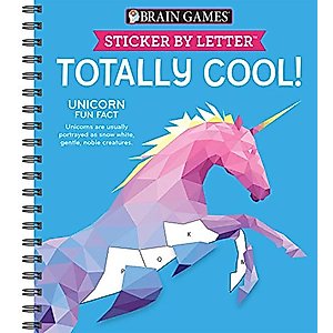 Brain Games - Sticker by Letter: Totally Cool! (Sticker Puzzles - Kids Activity Book)