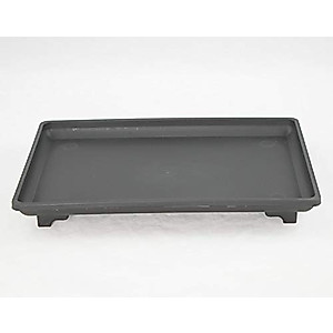 1 Rectangular Black Plastic Humidity/Drip Tray for Bonsai Tree 10.5"x 7"x 1"