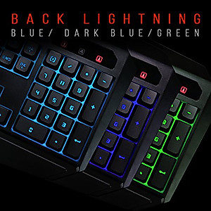 BLOODY B188 8-Key Light Strike (LK) Optical Mechanical Gaming Keyboard – Tri-Color LED Backlit – Smooth/Linear Black Switch