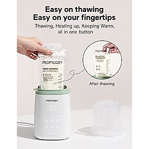 Momcozy Smart Baby Bottle Warmer, Fast Baby Milk Warmer with Accurate Temperature Control and Automatic Shut-Off, Multifunctional Bottle Warmers for Breastmilk or Formula