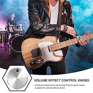 Rotary Electronic Control Potentiometer Knob: 2pcs Volume Control Knob Audio Knob Guitar Knob Knob Aluminum Alloy Amplifier Knob with Wrench and Screws