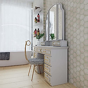 Cortesi Home Tilly Accent Chair with Bow Detail, Gold