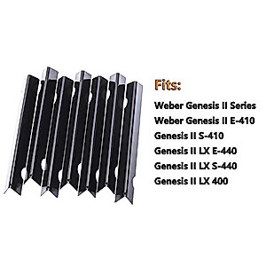 66033 Flavorizer Bars for Weber Genesis II 400 Series Grill, Replacement Parts for Weber Genesis II E-410 S-410 E-415 S-415 E-435 S-435 Genesis II LX E-440 S-440 Gas Grills, 66797 66030 Heat Plates