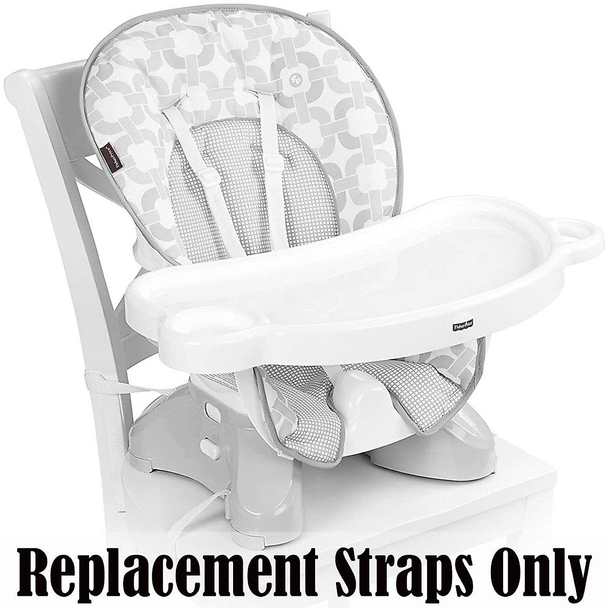 Replacement Parts for Space Saver High Chair - Fisher-Price Spacesaver High Chair CLR40 - Replacement Straps ~ 2 Waist Straps, 2 Shoulder Straps, and 1 Crotch Strap