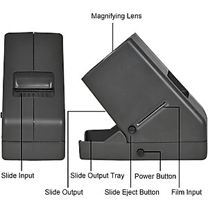 DIGITNOW 35mm Slide Viewer, 3X Magnification and Desk Top LED Lighted Illuminated Viewing and Battery Operation-for 35mm Slides & Positive Film Negatives 4AA Batteries Included