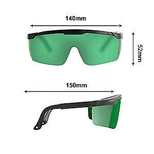 Longer Ray5 Laser Engraving Machine Laser Engraver Protective Glasses, OD 6 +, Wavelength Scope 190-550nm（Green）