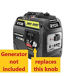 Replacement Knob Switch Run Choke for Ryobi Inverter Generator 2000, 2050, 2200, 2300 watts and compatible screw - new, 3d printed part