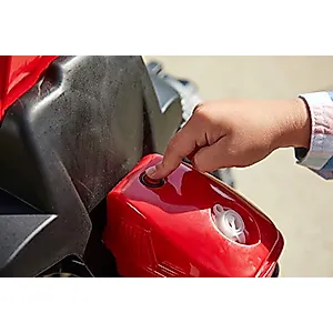 Huffy Kids Electric 12V Ride On Mini Mower Bubble Tractor, Red