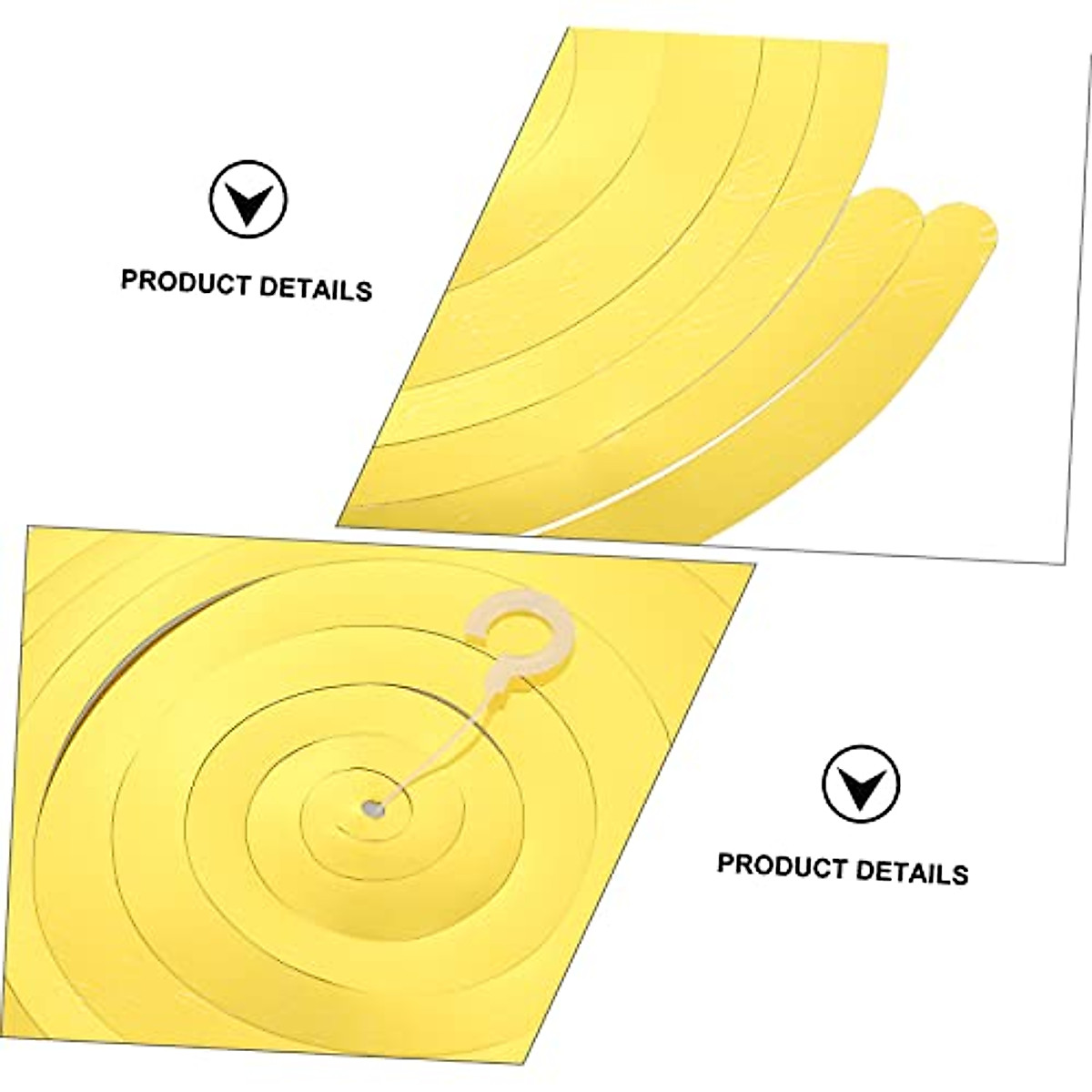 NOLITOY 4pcs 3 Spiral Charm Gold Locket Baby Decor Christmas Tree Decorations Shiny Foil Swirls for 30th Birthday Party Favors Ceiling Hanging Swirl PVC Birthday Party Backdrop Pendant