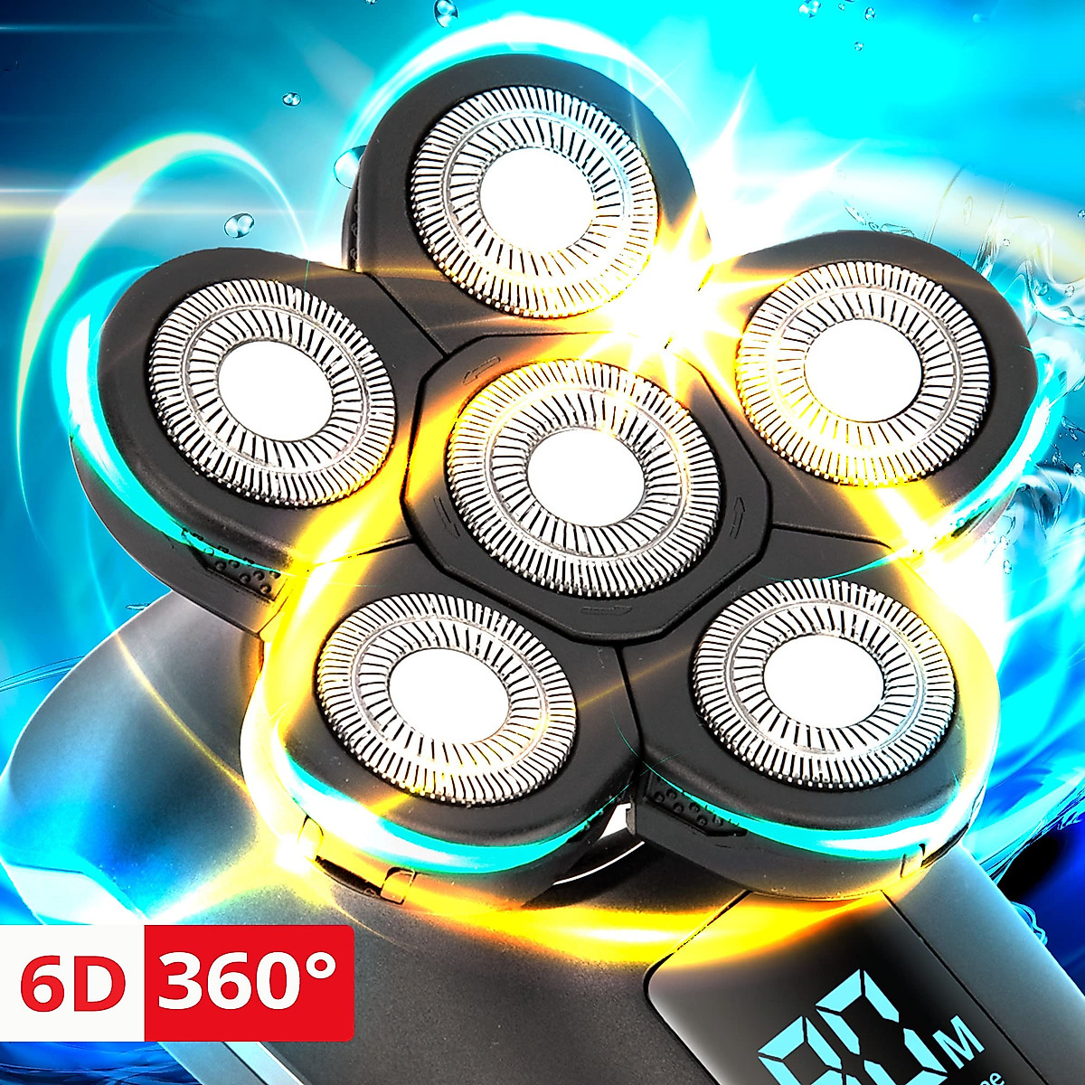 AW 6D Head shavers for Bald Men, Anti-Pinch Bald Head shavers for Men, Electric Head Shavers for Men, Maquina De Afeitar para Hombre, Head Shavers for Bald Men Wet and Dry