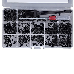 Electronic Repair Screws Kit, 600Pcs Various Sizes Standard Design Computer Screw for Electronics