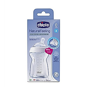 Chicco Natural Feeling Bottle Glass 0Mesi + 250ml