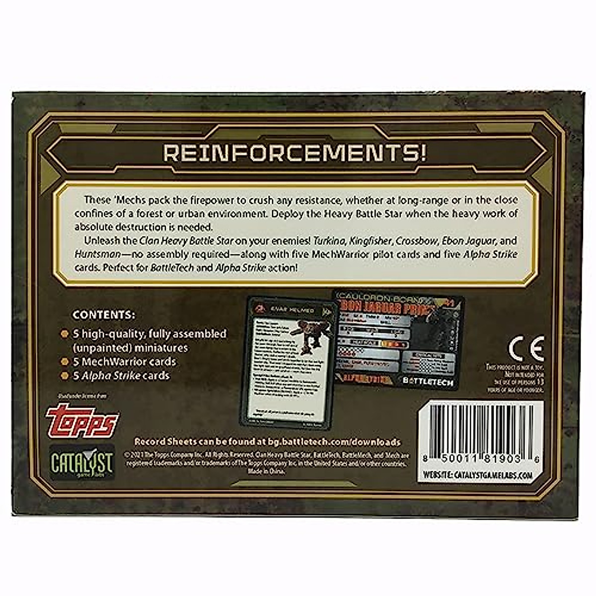 BattleTech Clan Heavy Battle Star - Miniatures Wargame for 2+ Players, Ages 14+, 1.5 Hours+ Play Time - Classic Mech Warfare Collection by Catalyst Game Labs