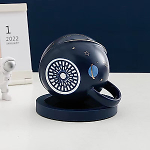 Portable Beverage Warmer Insulation Pad Mug Warmer Constant Temperature Mug Heating Pad Gravity Induction for Tea Tea Coffee Milk Glass Cup (Planet Space Dark Blue)