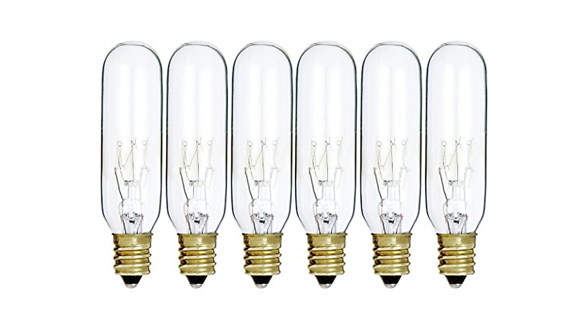 KOR 15 Watt T6 Clear Tubular Light Bulbs - Pack of 6