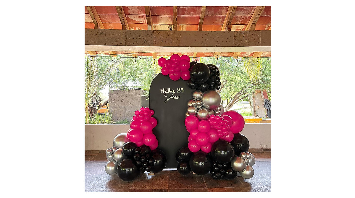 80pcs Hot Pink Balloons for Party Decor | Bright Latex 12inch Set
