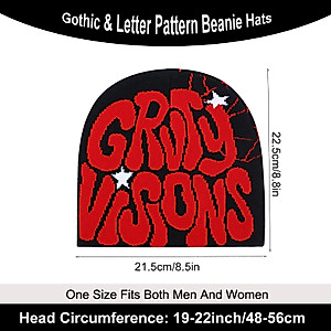 DKYM 4 Pcs Y2k Beanies Spider Web Beanie Y2k Hat Winter Knitted Hat for Women Men Graphic Beanie Pink Beanies Beanies Hats Men Designs Spider Beanie Y2k Accessories 5