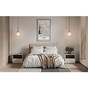 Frisco Texas Tx Map | 8x12 12x18 16x24 20x30 24x36 Ready to Hang Canvas | Modern Minimalist City Artwork for Gifts | Home Office Decor