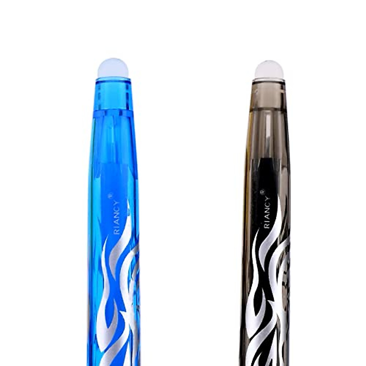 RIANCY Erasable Pens, Erasable Gel Ink Rollerball Pens, ink pens,Fine Point 0.5mm, Rolling Ball Pens with Eraser,4 Black & 4 Blue Erasable Gel Ink Pen for Drawing Writing Planner School Supplies Gift