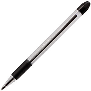 Pentel R.S.V.P. Ballpoint Pen, Fine Line, (0.7mm), Assorted Ink, Clear Barrel, 5 Pack (BK90BP5M)