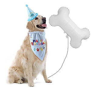 Creaides 6pcs Bone Balloons Aluminum Foil Dog Bone Shaped Balloons for Baby Shower Puppy Dog Birthday Party Decorations