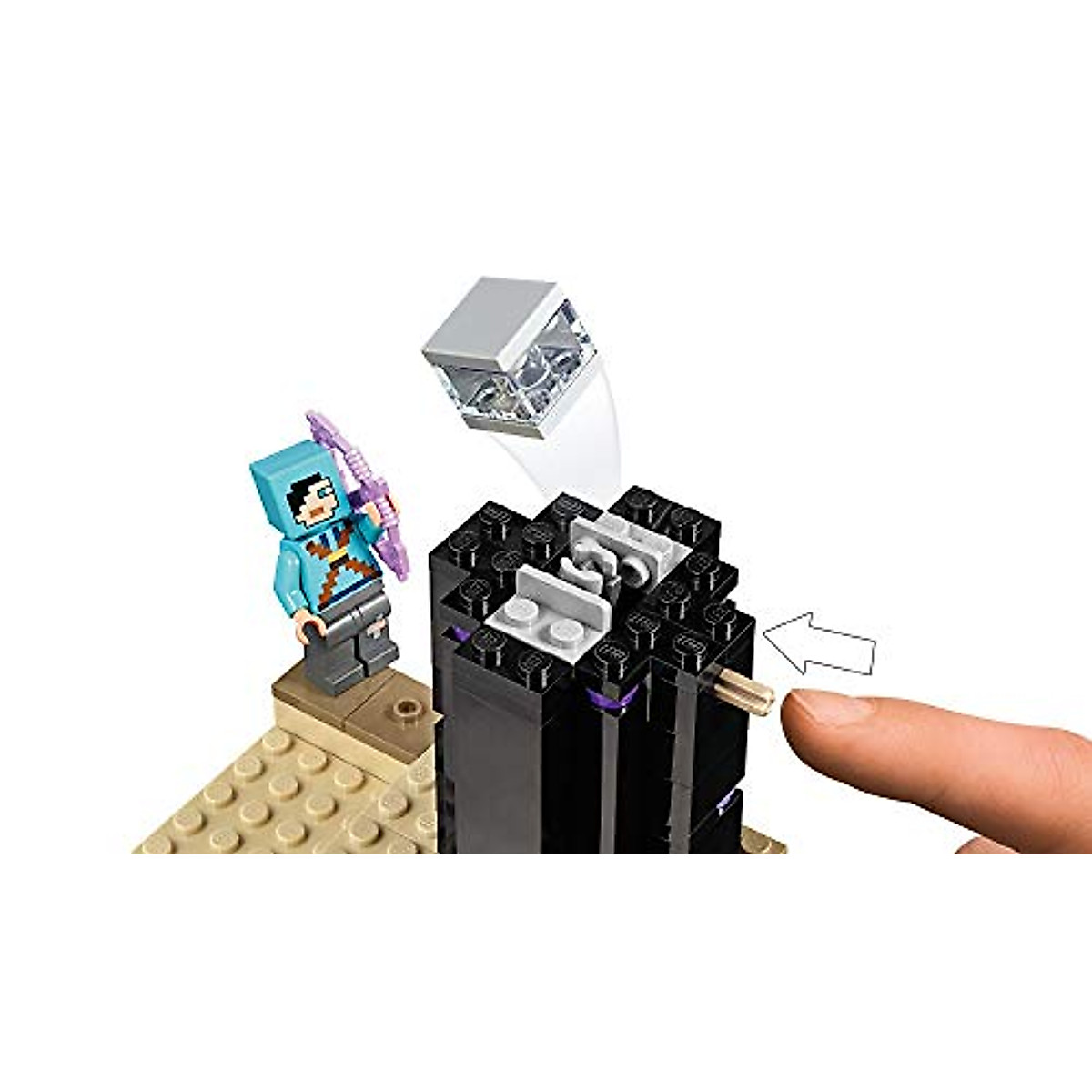 LEGO Minecraft The End Battle 21151 Ender Dragon Building Kit Includes Dragon Slayer and Enderman Toy Figures for Dragon Fighting Adventures (222 Pieces)
