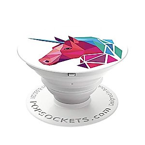 PopSockets Wireless Stand for Smartphones & Tablets - Geometric Unicorn Green