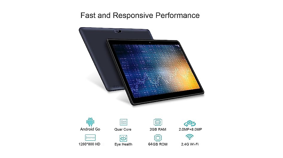 PRITOM M10 10 inch Tablet - Android Tablet with 2GB RAM, 64GB ROM ...