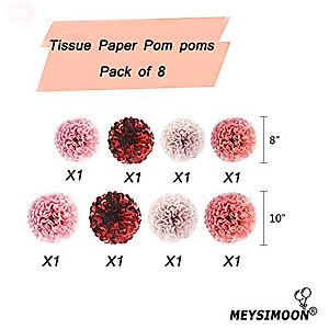 MEYSIMOON Bachelorette Party Decorations Kit Bridal Shower Supplies Rose Gold Ring Balloons,Banner,Bride to Be Sash,Curtain for Hens Night Party Decoration