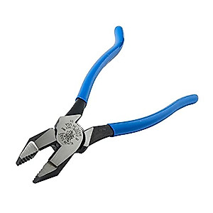 Klein Tools D2000-9ST Pliers, Side Cutters are Heavy-Duty 9-Inch Ironworker Pliers for Rebar, ACSR, Screws, Nails and Most Hardened Wire