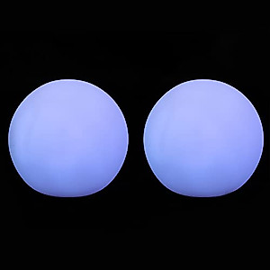YARDWE LED Floating Pool Lights Ball: Floating Ball Lamp 2 Pcs Waterproof LED Glow Globe Swimming Pool Lights Lamp for Outdoor Lawn Garden Pond Backyard