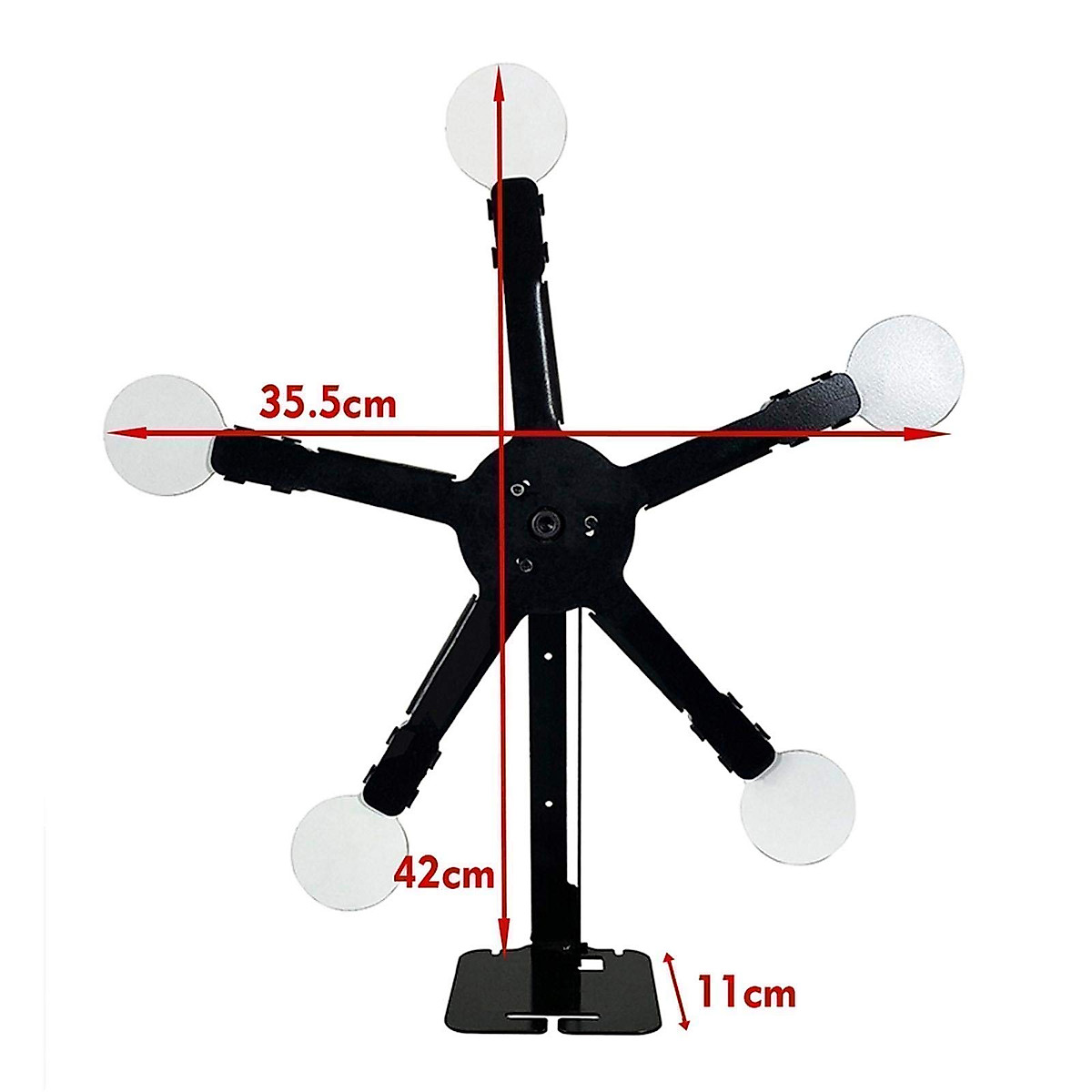 Atflbox Resetting and Rotate The Metal Shooting Target for Airsoft BB Guns,Star and Tree