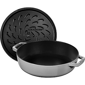 Staub 12612418 – Bräter Chistera 24 cm grau induktionsgeeignet 40511 – 471 – 0 (H. Nr.)