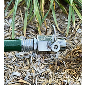 beduan Stainless Steel 3/4" Shut Off Valve GHT Thread Garden Hose Heavy Duty Connector