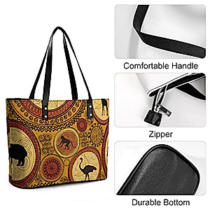 Womens Handbag Animals Leather Tote Bag Top Handle Satchel Bags For Lady