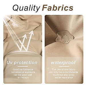 HTRCIH Porch Swing Cushions for Outdoor Furniture, Waterproof Outdoor Swing Cushions 3 Seater, 4" Thick Outdoor Swing Seat Cushion with Ties for Porch, Patio, Outdoor, Backyard and Garden