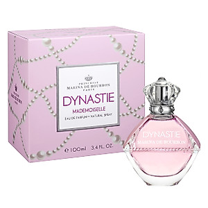 Dynastie Mademoiselle by Princesse Marina De Bourbon - Eau de Parfum for Women - Opens with Pear, Mandarin Orange and Black Currant - Blended with Peony - For Joyful and Fanciful Ladies - 3.4 oz
