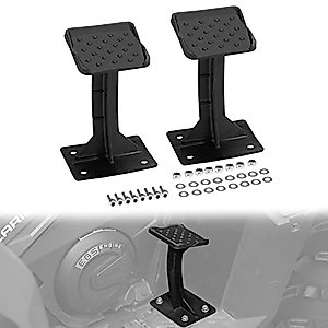 Sportsman Passenger Foot Rest, A & UTV PRO ATV Rear Lounger Foot Pegs Pedal, Anti-Slip Footboards for Polaris Sportsman 570 450 H.O. 2021-2023 Pedestal Accessories, Black, 2PCS