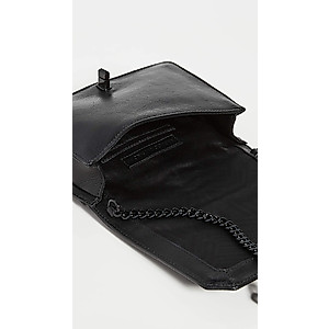 Rebecca Minkoff womens Chevron Quilted Love Crossbody Handbag, Black, One Size US