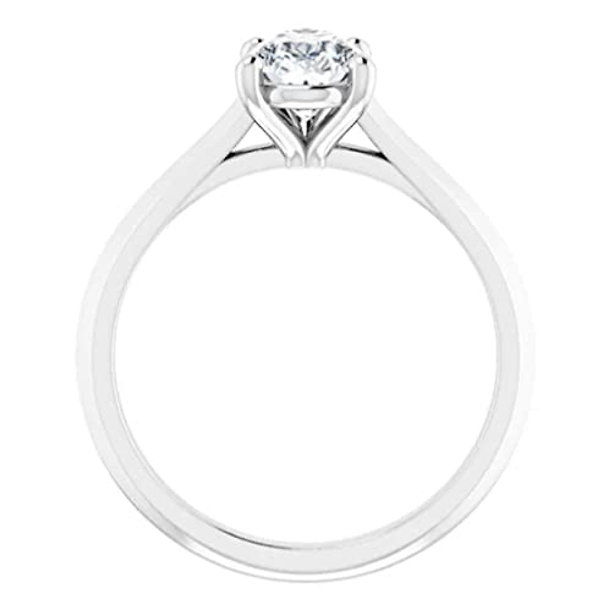 Pear Moissanite Engagement Ring Set 1 CT Handmade 14K Solid White Gold Ring for Women Solitaire Colorless Diamond Anniversary Halo Bridal Wedding Ring Proposal Gift VVS1 Colorless